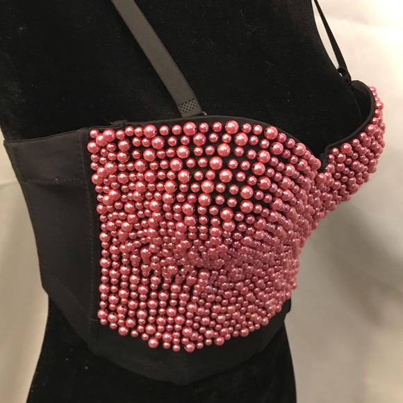 Lydia | Other | Pink Pearl Bustier | Poshmark